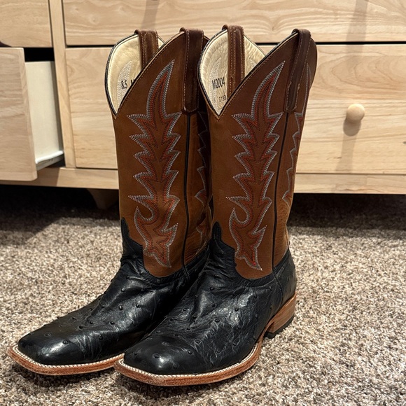 Macie Bean | Shoes | Macie Bean Ostrich Cowboy Boot | Poshmark